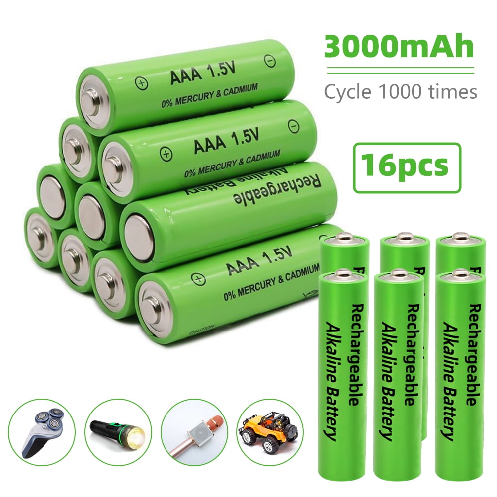 Premium Grade AAA Batteries -16 Pack - Alkaline Triple A Battery - Ultra Long-Lasting, Leakproof ...