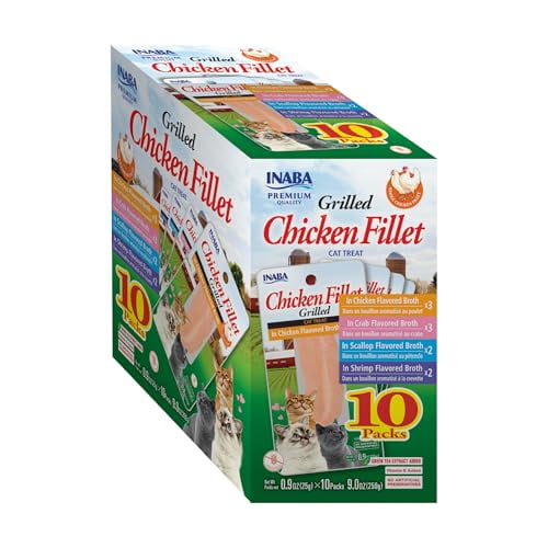 Premium Grilled Chicken Fillet Cat Treats With Vitamin E And Green Tea ...