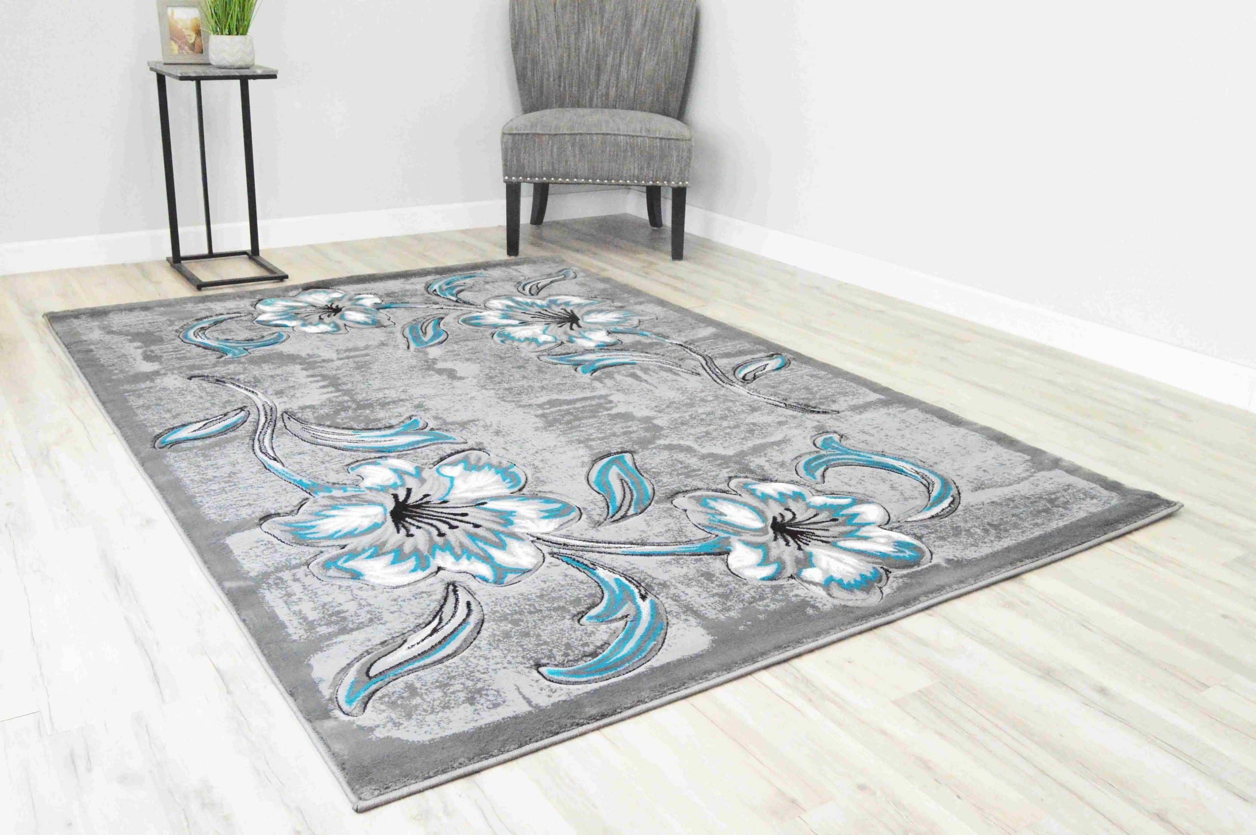 Premium Hand Carved Abstract Modern Rug Contemporary Colorful Thick ...