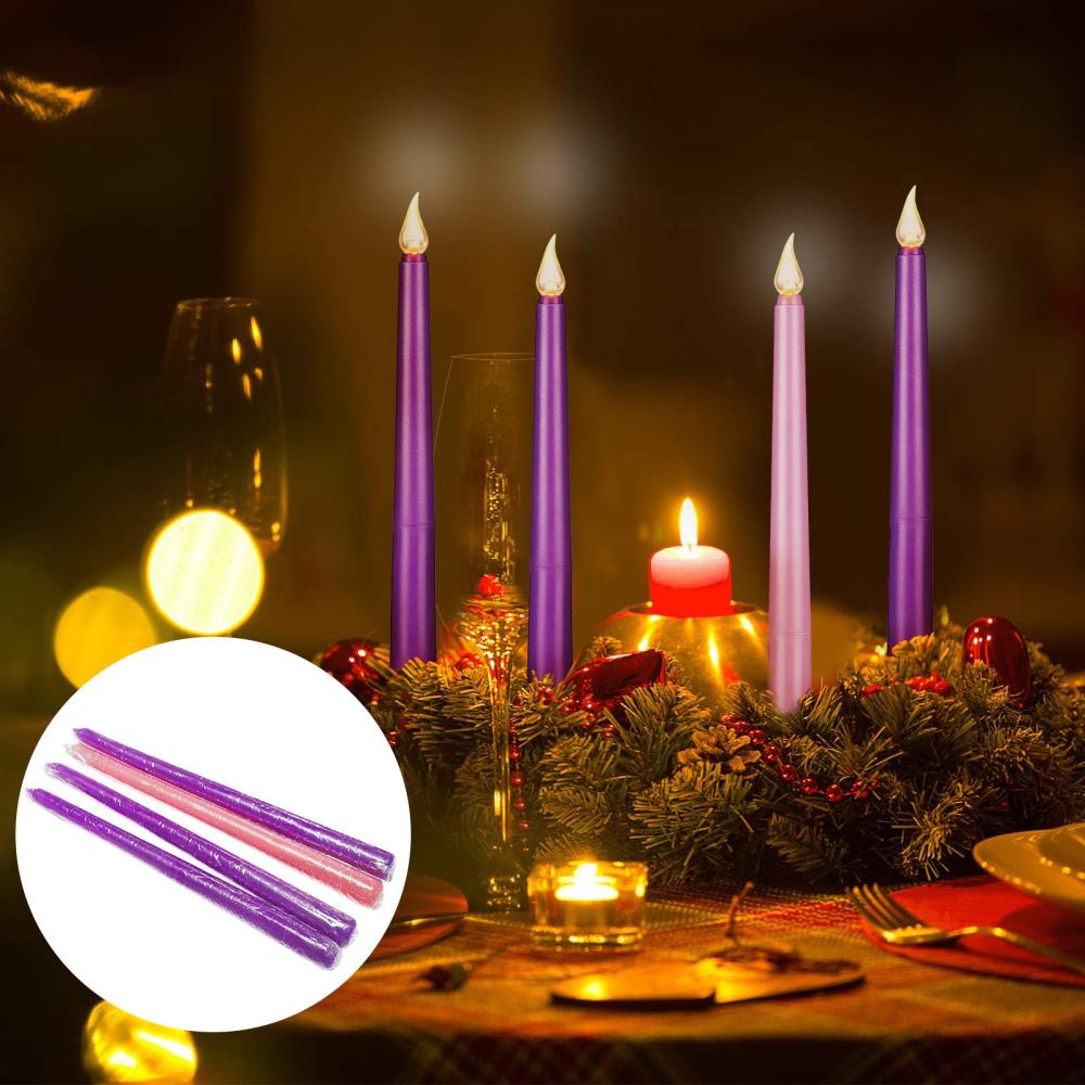 Premium Hand Made Candle Set Of 4 For Advent Rings And Valentine's Day ...