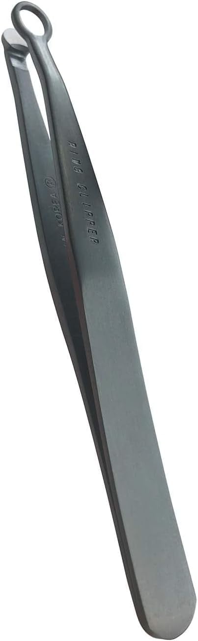 RING CLIPPER Manual Nose Hair Trimmer, Black, Handcrafted Stainless ...