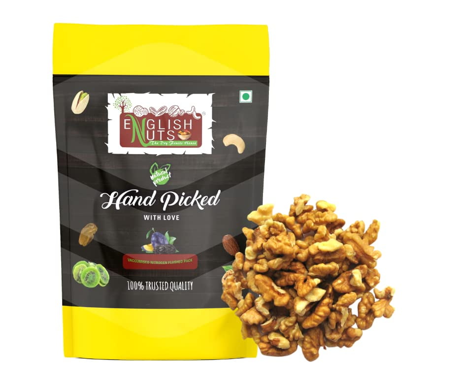 Premium Hand Picked Walnut Akhrot Giri By English Nuts 1kg, (500gm ...