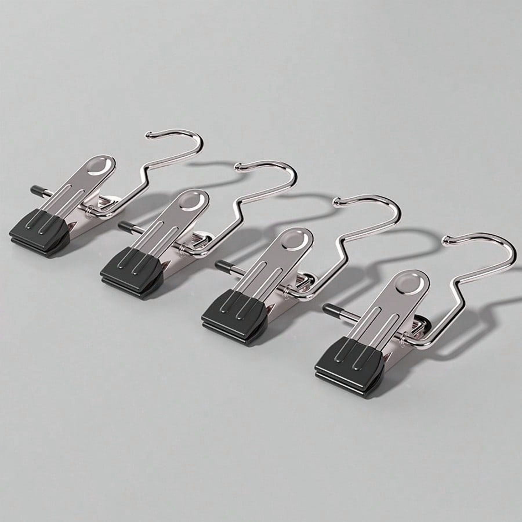 Premium Hanging Hooks Clips, 16/32/48/64/80 Counts Heavy Duty Stainless ...