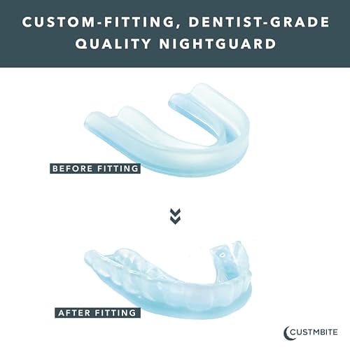 Premium Hard Surface Night Guards for Teeth Grinding, 2 Pack with Mouth ...