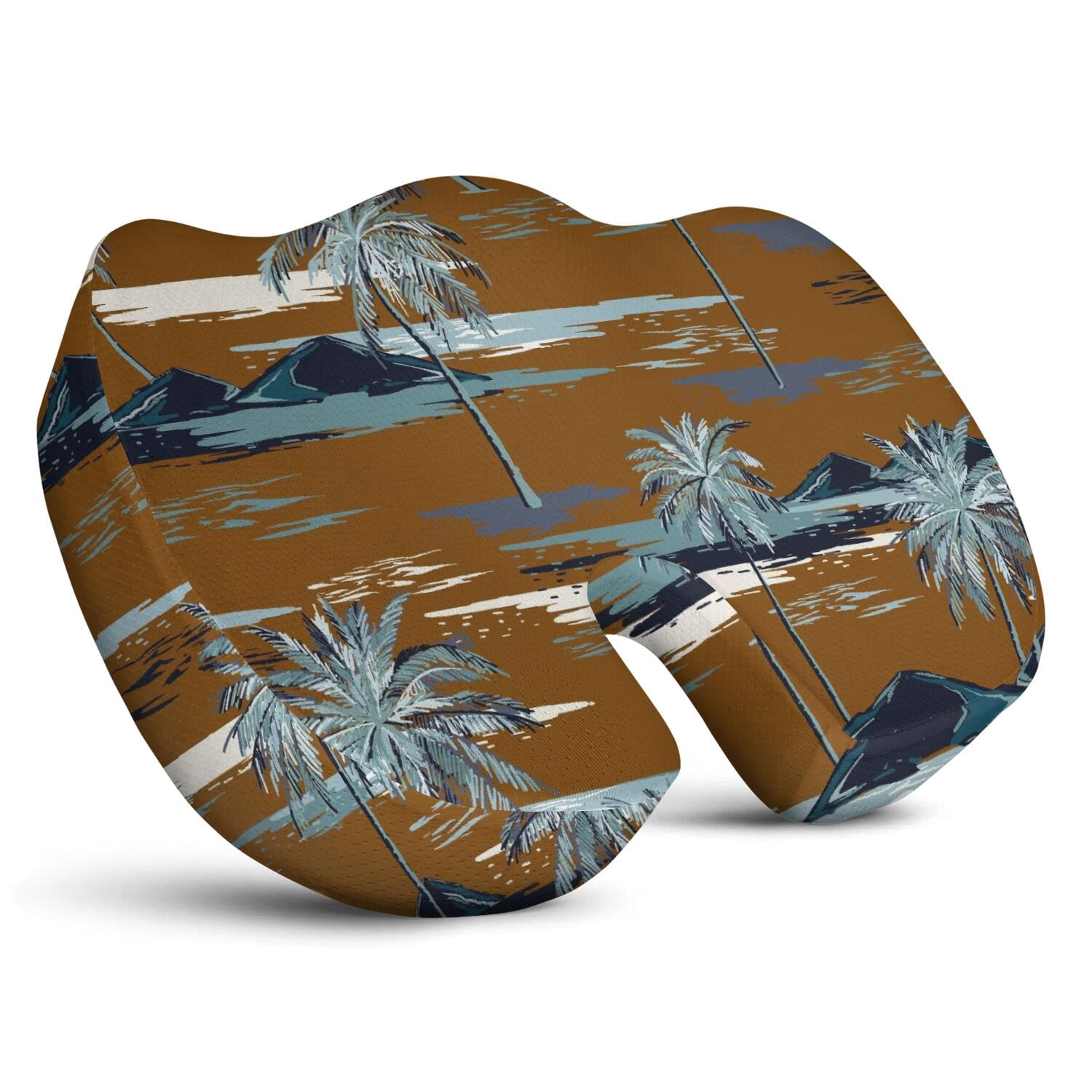 Premium Hawaiian Pattern Memory Foam Seat Cushion Ergonomic Chair Pad ...
