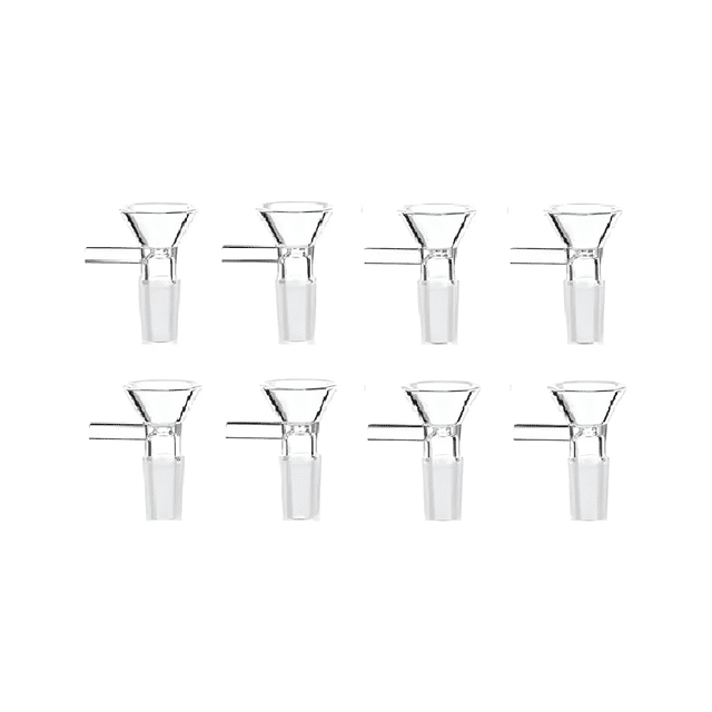 8 Pcs Premium Heat-Resistant Glass Funnel – Ergonomic, Spill-Proof ...
