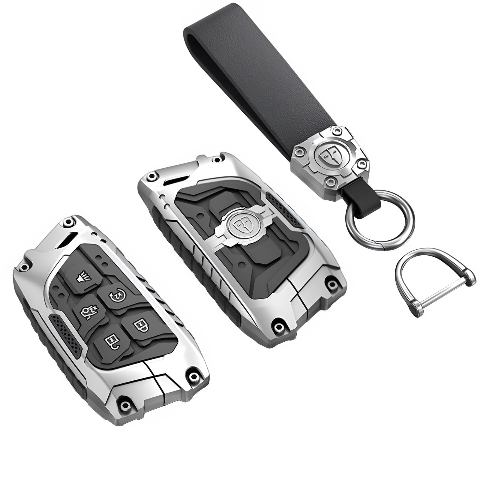 Premium Heavy Duty Metal Key Fob Case for Cadillac 2020 2021 2022 ATS ...