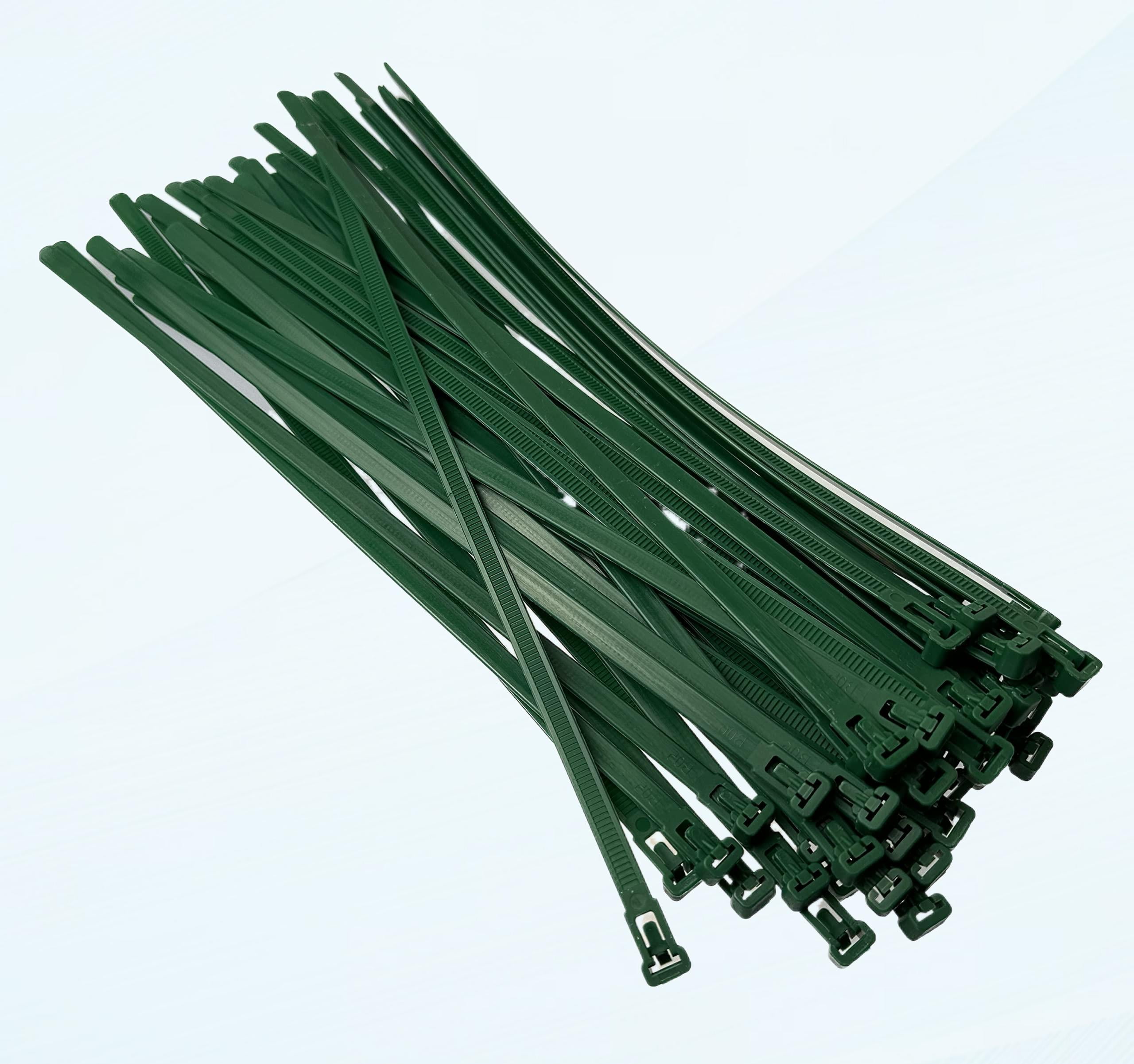 Premium Heavy Duty Releasable Plastic Cable Ties Large Reusable Zip ...