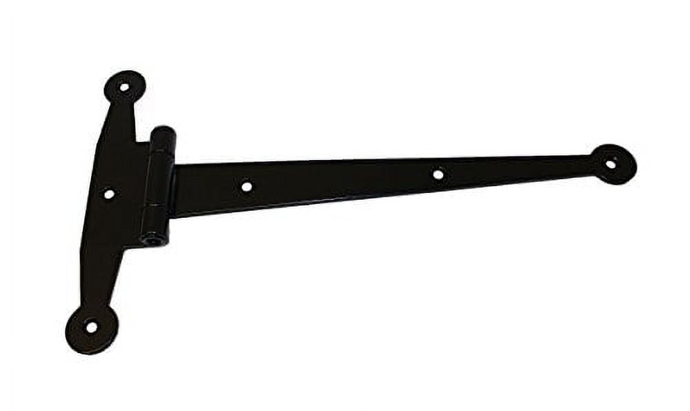 Premium Heavy Duty Strap Hinge Set - 12" Pin-to-Point, Black Powder ...