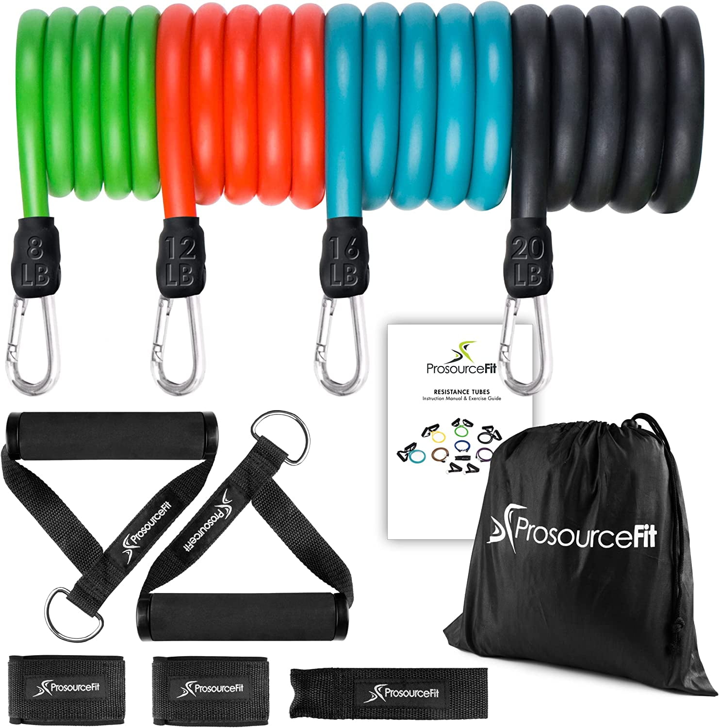 Premium Heavy Duty Tube Double Dipped Latex Stackable Resistance Bands ...