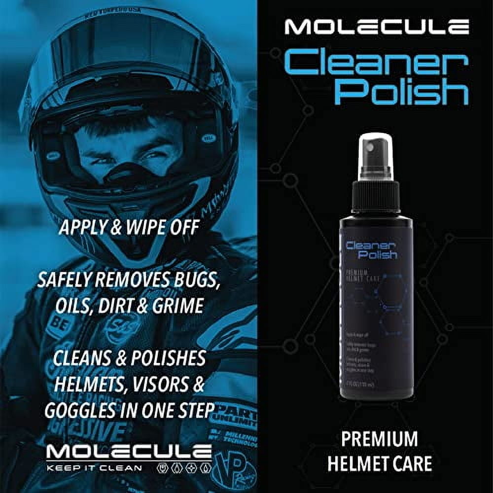 Premium Helmet Care Kit, Includes Anti-Fog, Cleaner Polish, Helmet Refresh, and Rain Repel, For ...