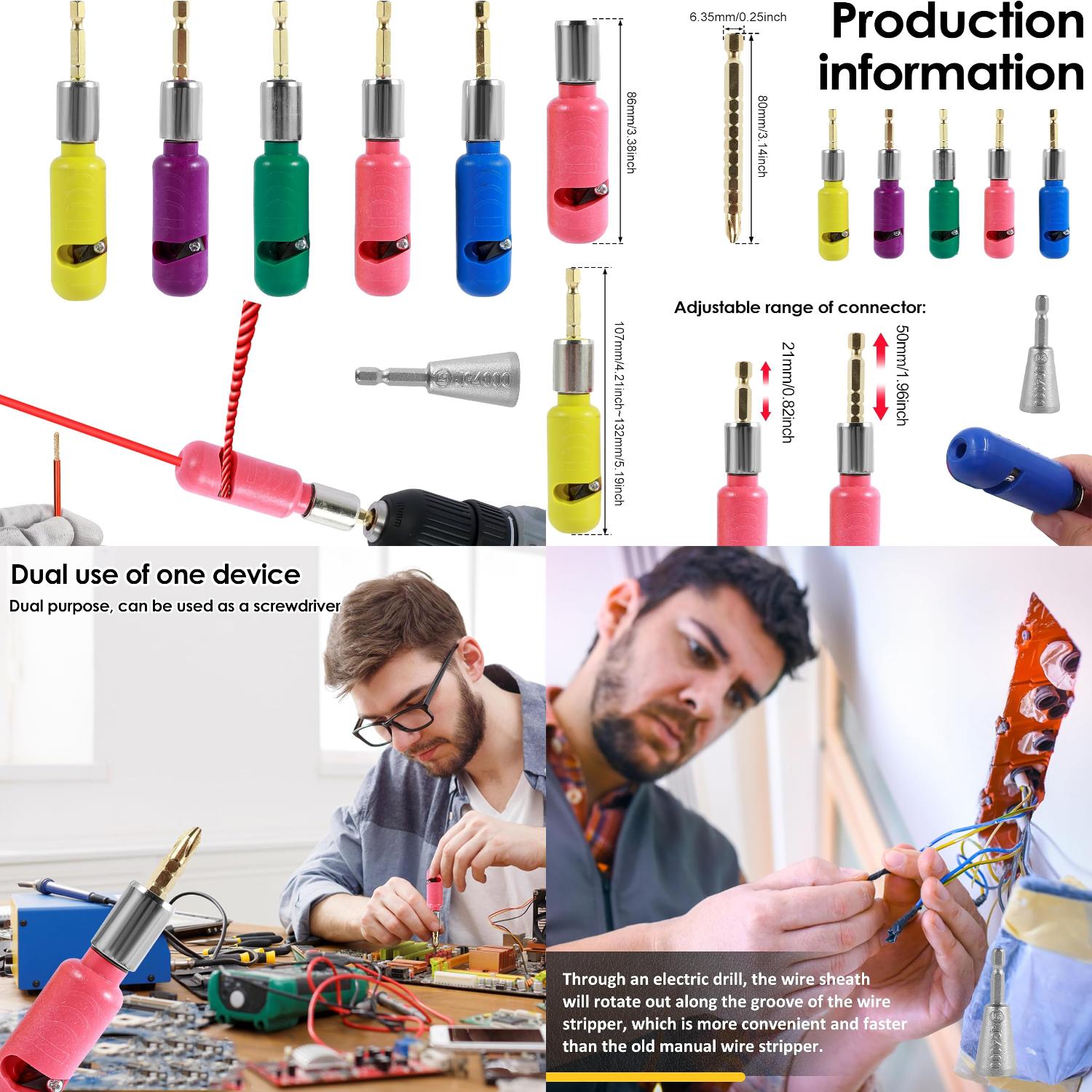 Premium High-Quality Blue Professional Electrician Wire Stripper and ...