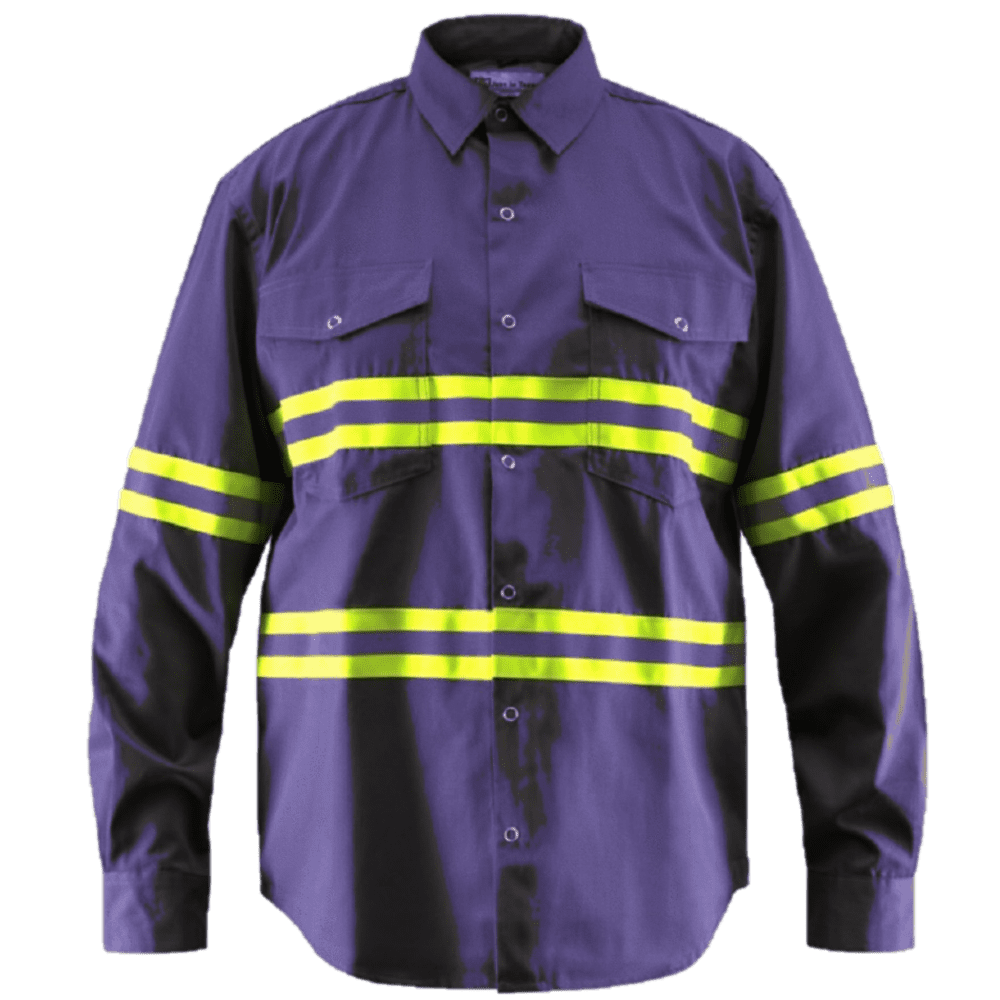 Premium High Visibility Reflective Safety Work Shirts - Full Sleeve ...
