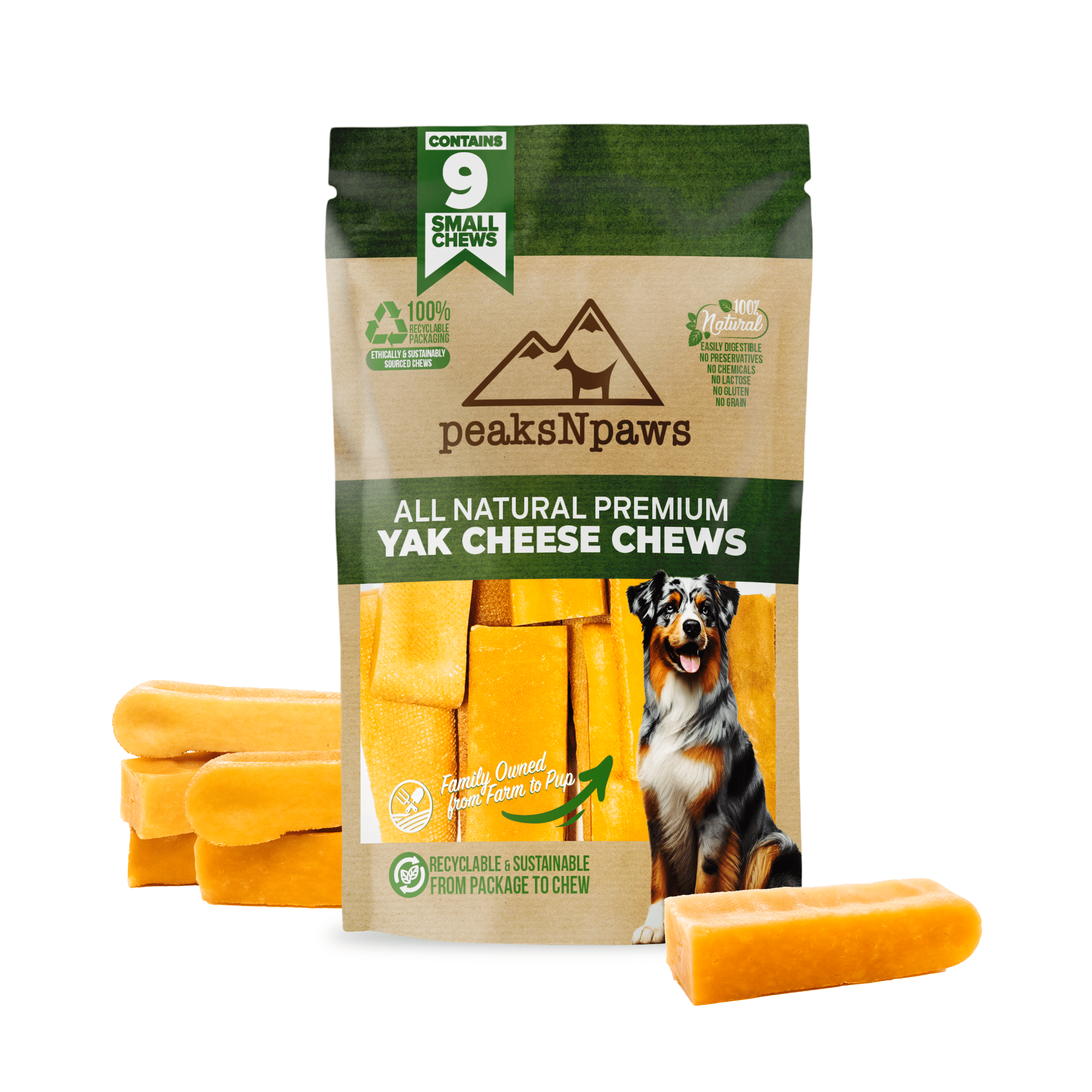 PeaksNPaws Healthy Odorless Himalayan Yak Milk Dog Chews, Small Dog ...