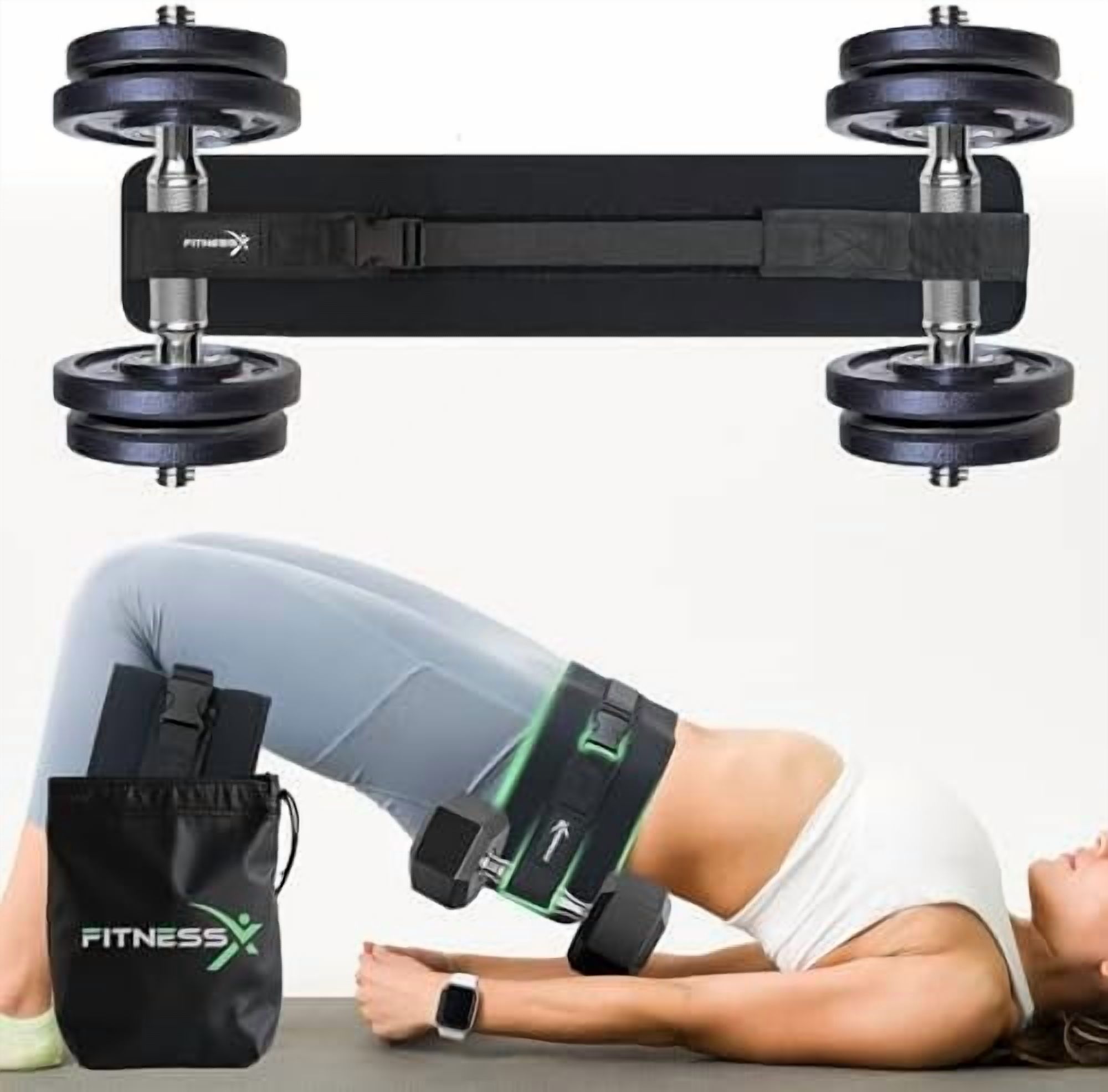 Premium Hip Thrust Belt for Dumbbells Heavy, Hip Thrust Band for ...