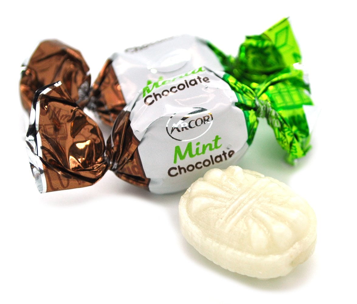Premium Holiday Chocolate Filled Hard Candy Mints, Bulk Bag, 1.5lbs ...