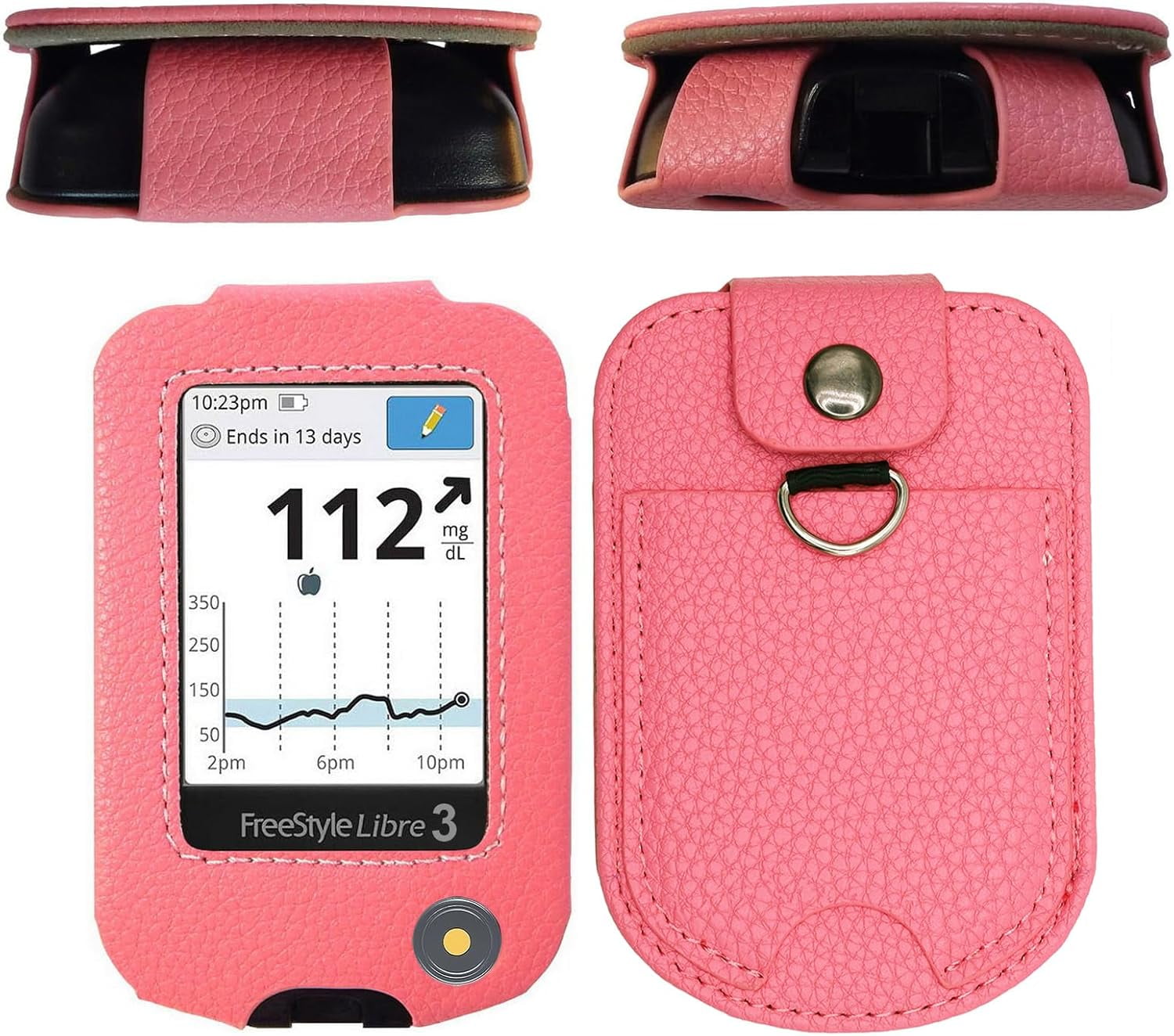 Premium Holster Case with Pocket (Lanyard Included) for Freestyle Libre 3/ Freestyle Libre 2 ...