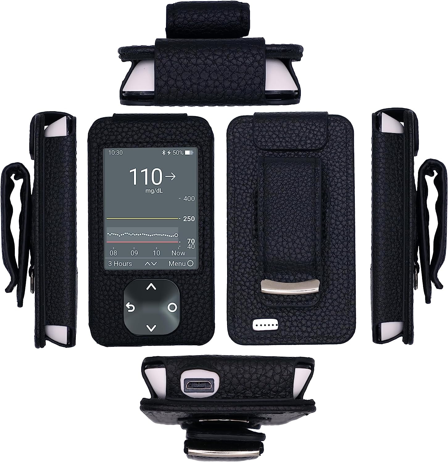 Premium Dexcom G7 Holster with Belt Clip/Metal Loop/Lanyard/Carabiner ...