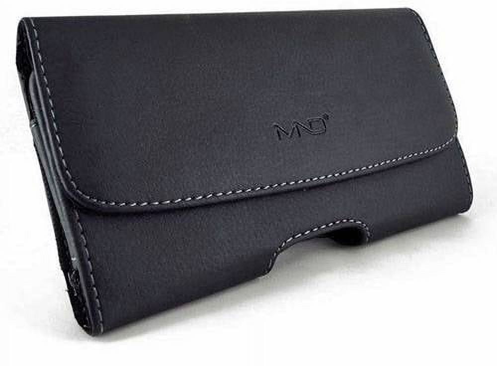 Premium Horizontal Leather Carrying Case Pouch Holster for BLU Vivo 5 ...