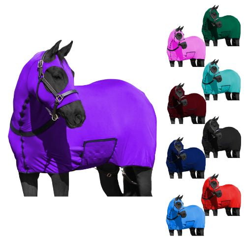 Premium Horse Full Body Slinky with Full Zipper Face and Forelock Saver ...