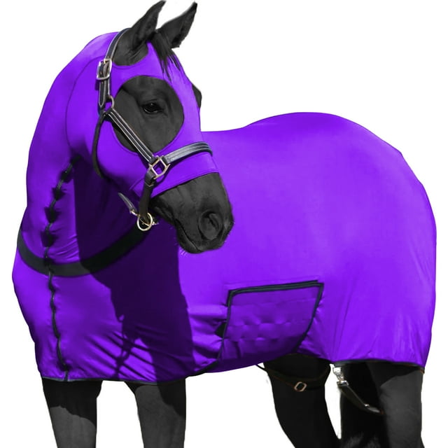 Premium Horse Full Body Slinky with Full Zipper Face and Forelock Saver ...