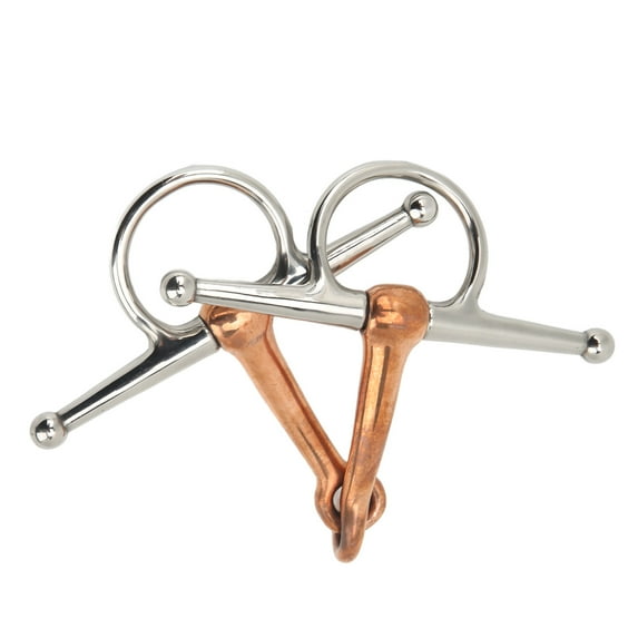 Premium Horse Mouth Bit, Stainless Steel Loose Ring Snaffle, Secure Reliable For All Riding ...