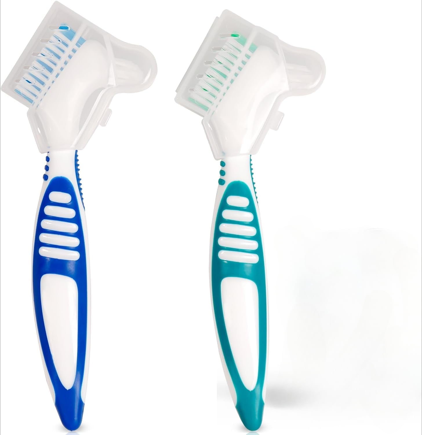 Premium Hygiene Denture Cleaning Brush Set, Multi-Layered Bristles ...