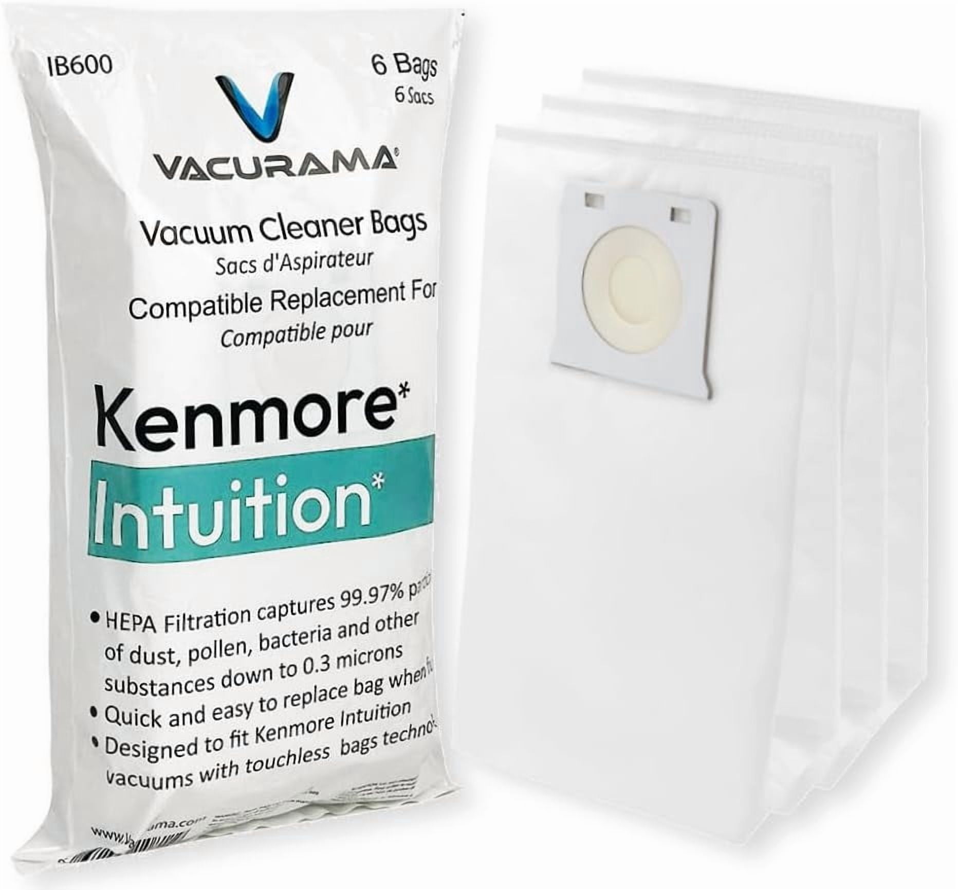 Premium IB600 HEPA Vacuum Bags Compatible for Hypoallergenic Kenmore ...
