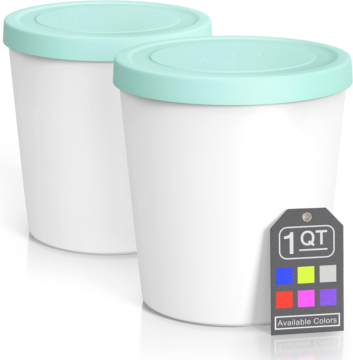 - Premium Ice Cream Containers - Perfect freezer storage tub with lid ...