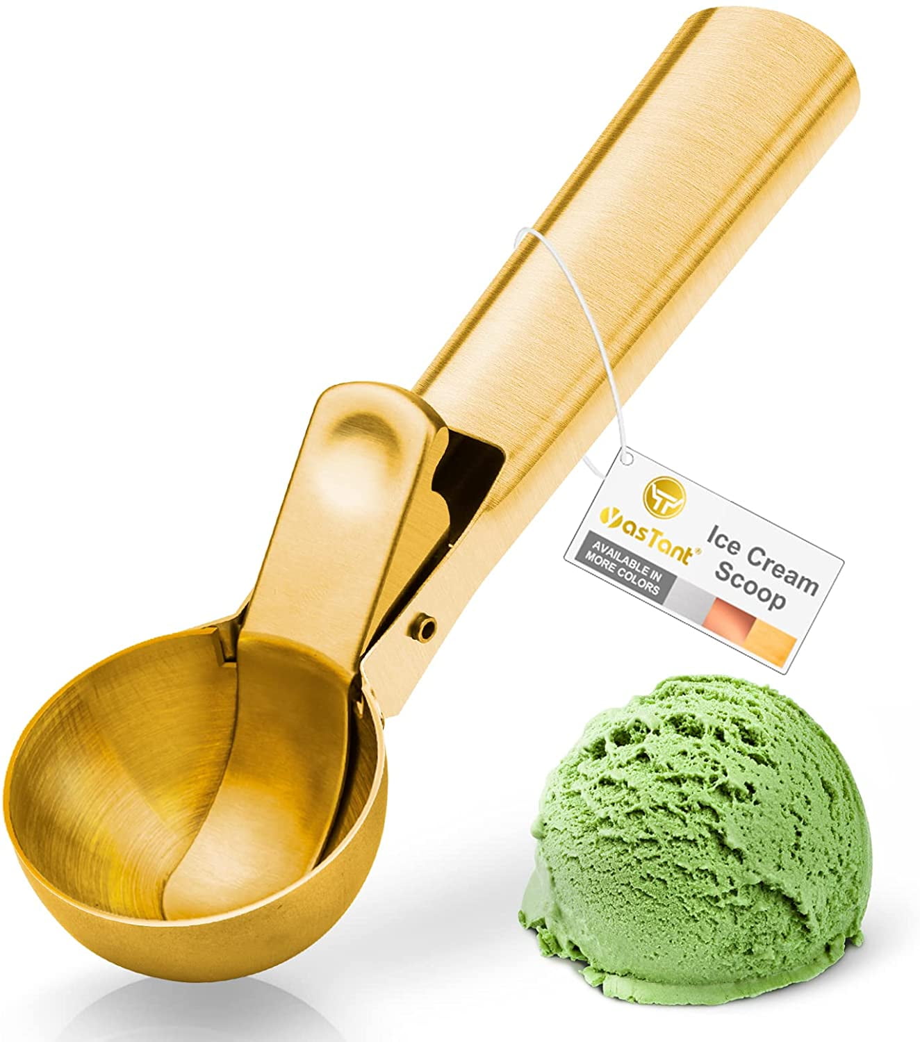 Premium Ice Cream Scoop with Trigger Ice Cream Scooper Stainless Steel ...