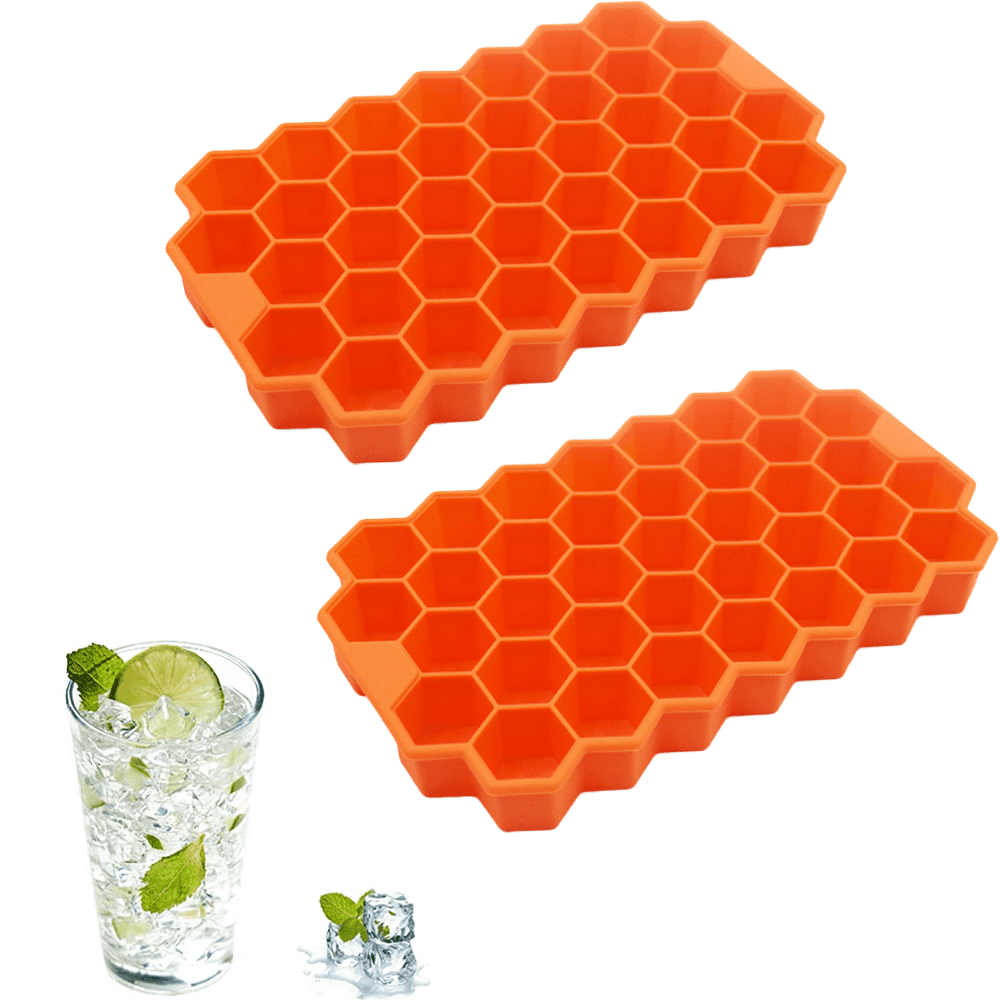 Premium Ice Cube Trays, Silicone Ice Cube Molds with Sealing Lid, 74 ...