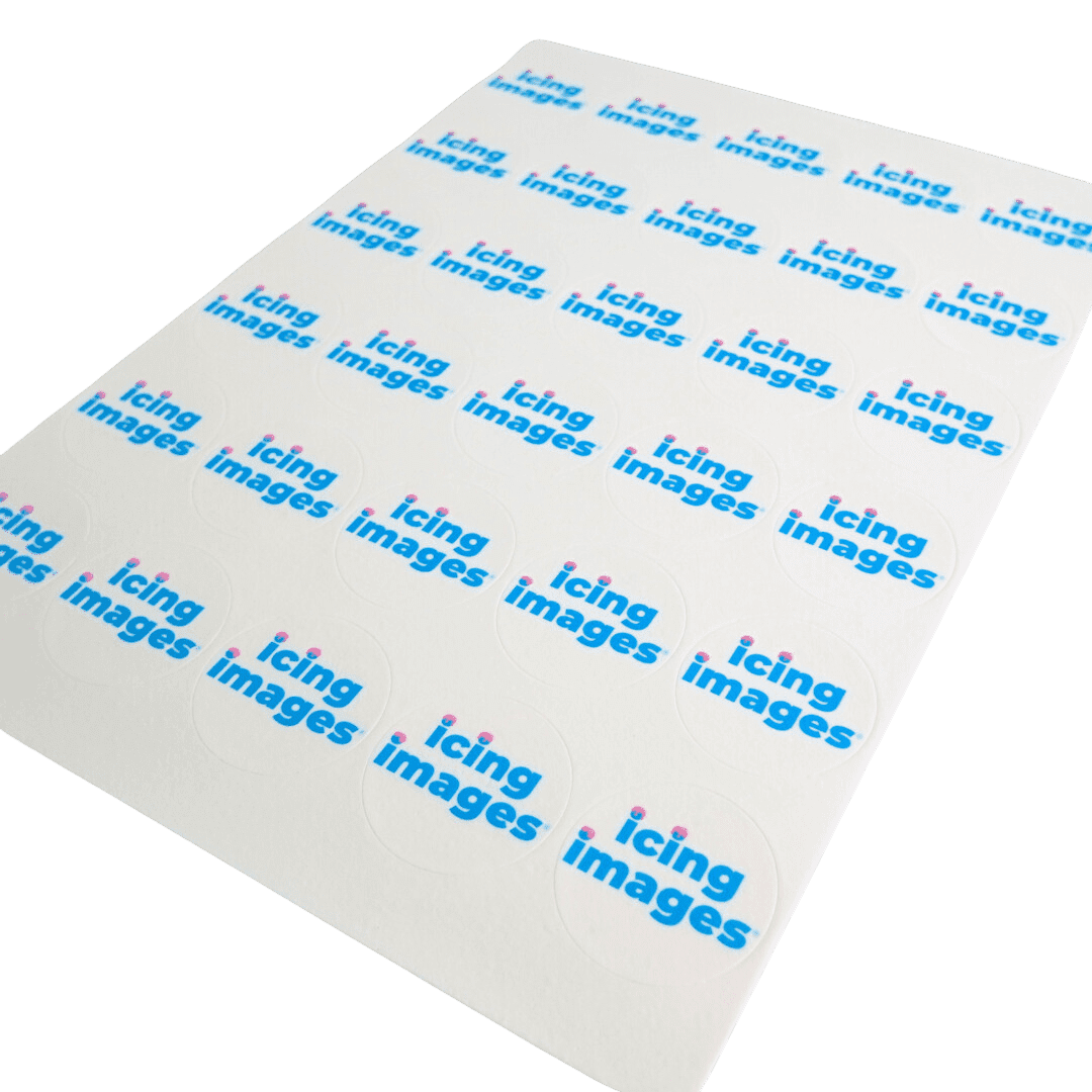 Premium Icing Sheets (vanilla) - 1.5" Precut Circles - White - 24 ...