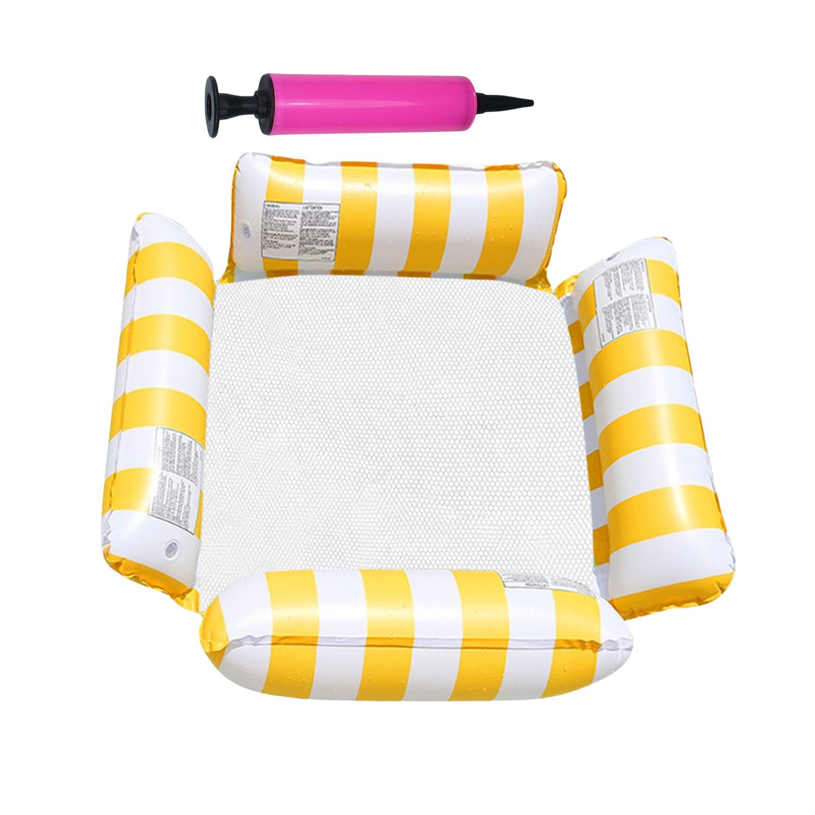 Premium Inflatable Floating recliner for Beach Party Vocation Yellow ...