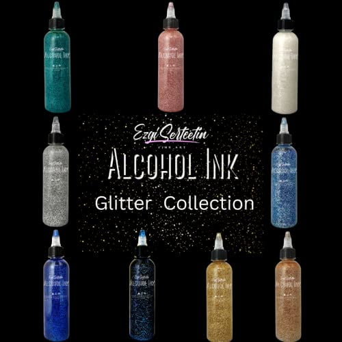 Premium Ink Glitter Parliament Blue|4oz by Volume|Glittery and Vibrant ...
