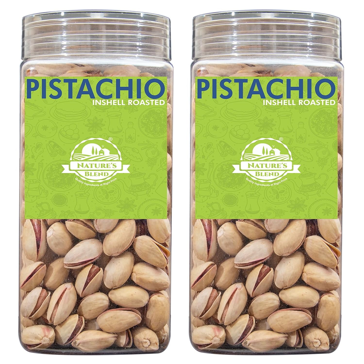 Premium Inshell Roasted Pistachio By Nature's Blend 800gm, (400gm * 2 ...