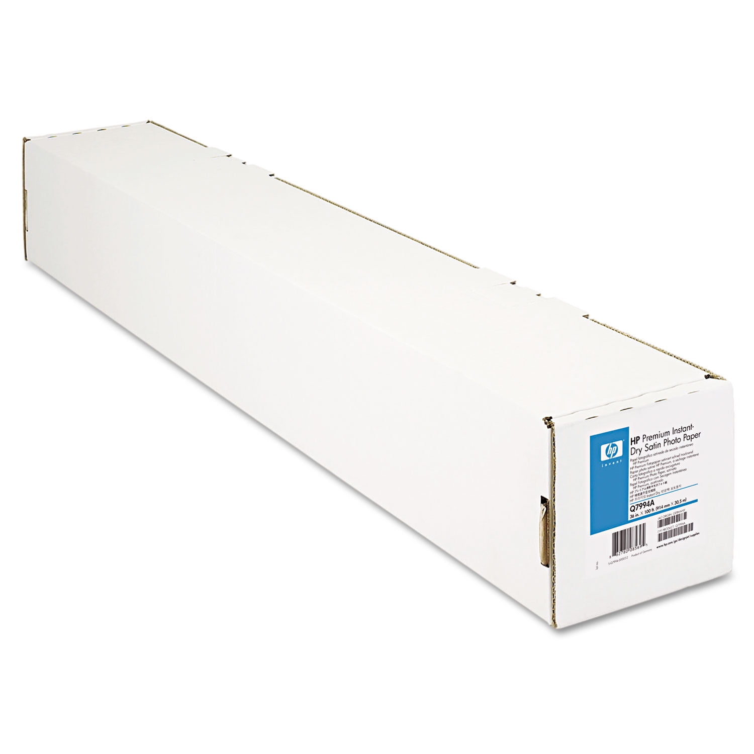 HP Q7994A 36 in. x 100 ft. 10.3 mil Premium Instant-Dry Photo Paper ...