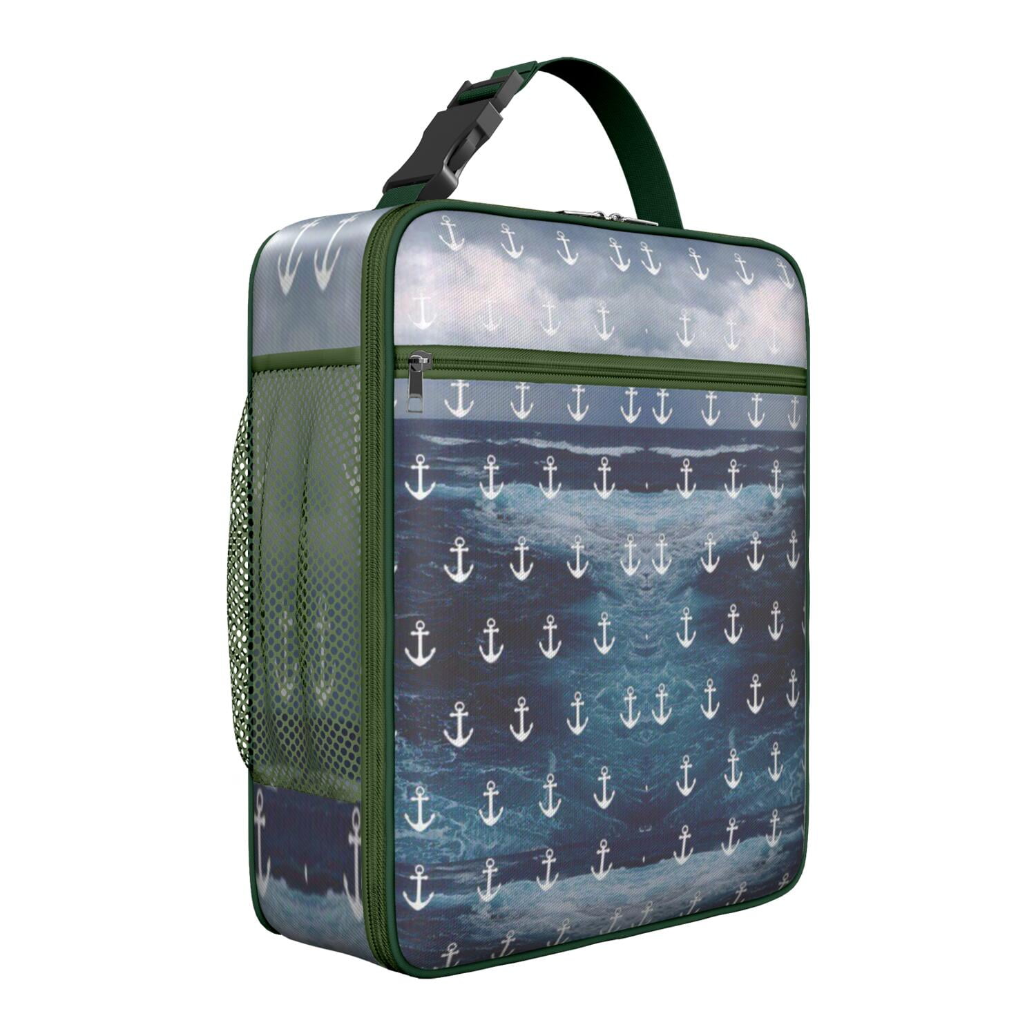 Premium Insulated Nautical Lunch Box for Men & - Reusable Lunch Bag ...