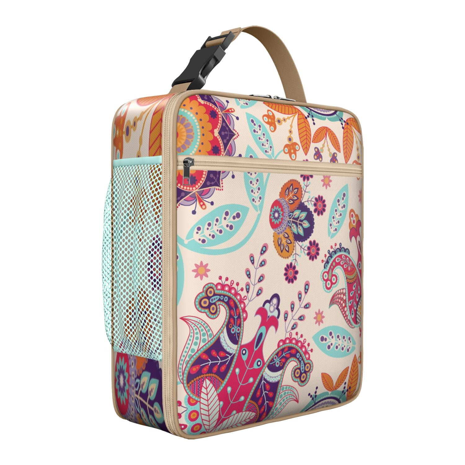 Premium Insulated Paisley Lunch Box for Men & - Reusable Lunch Bag with ...