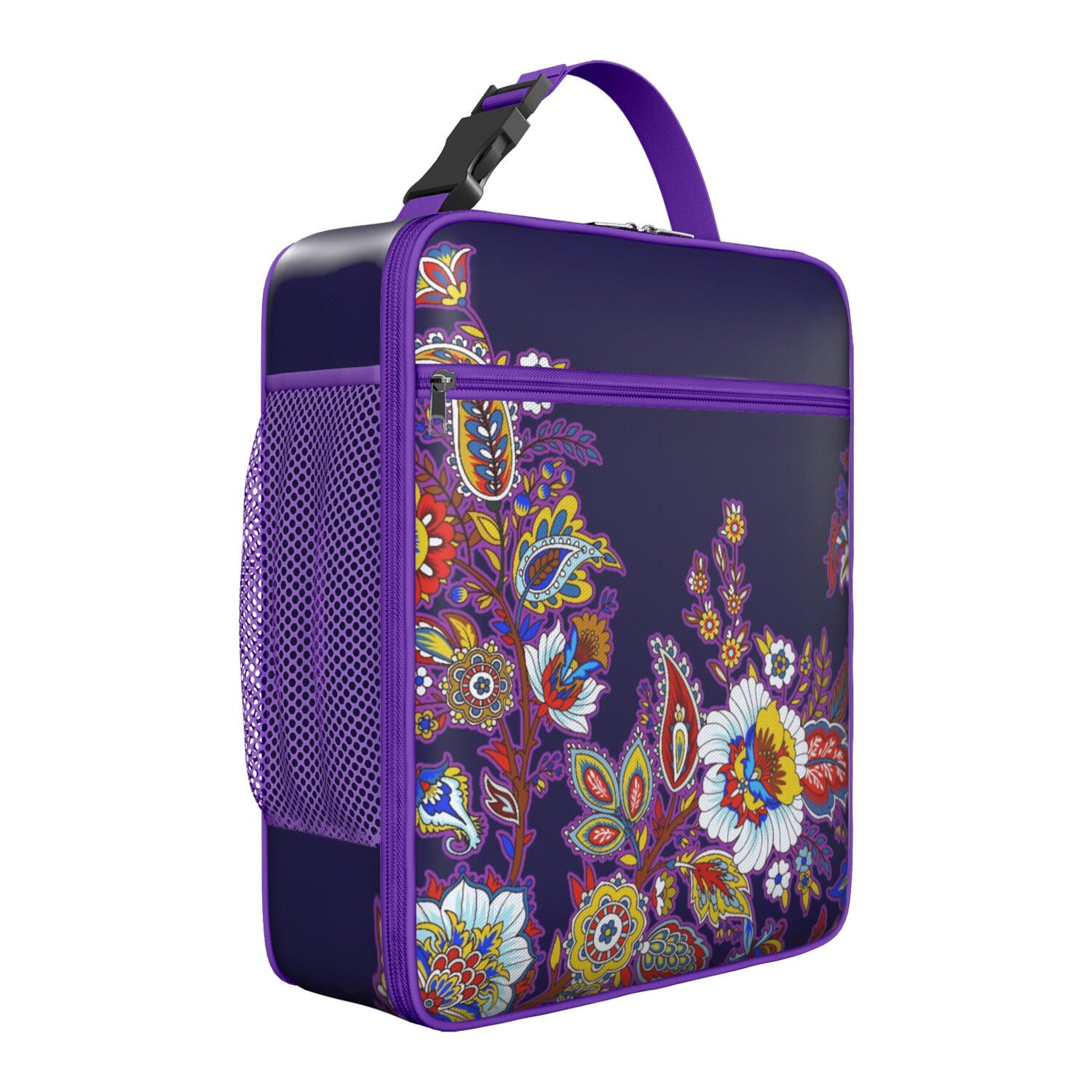 Premium Insulated Paisley Lunch Box for Men & - Reusable Lunch Bag with ...