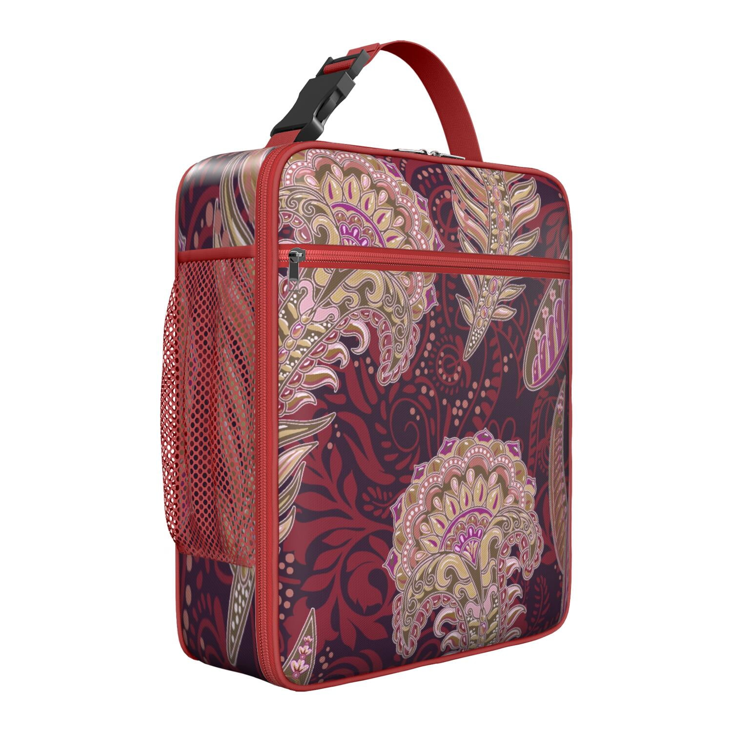 Premium Insulated Paisley Lunch Box for Men & - Reusable Lunch Bag with ...