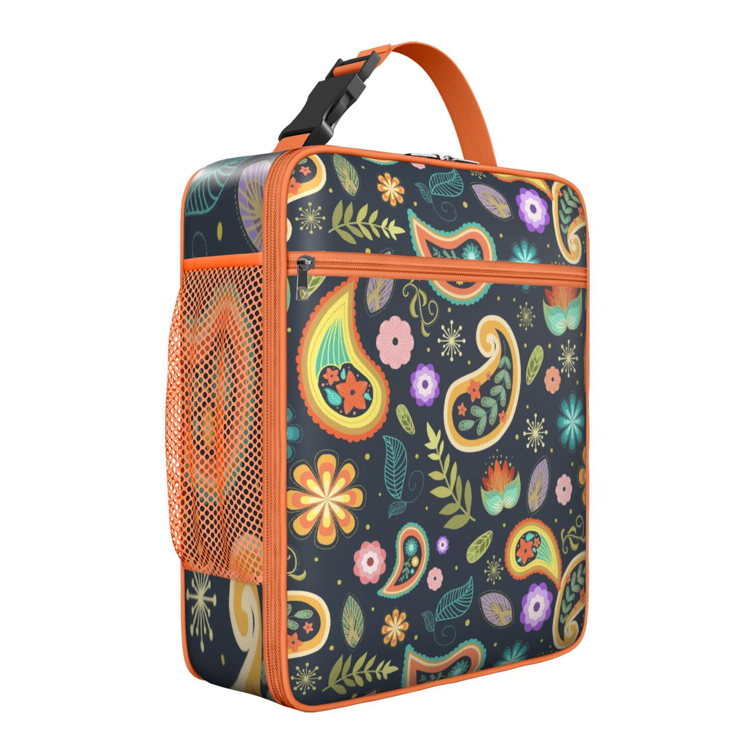 Premium Insulated Paisley Lunch Box for Men & - Reusable Lunch Bag with ...