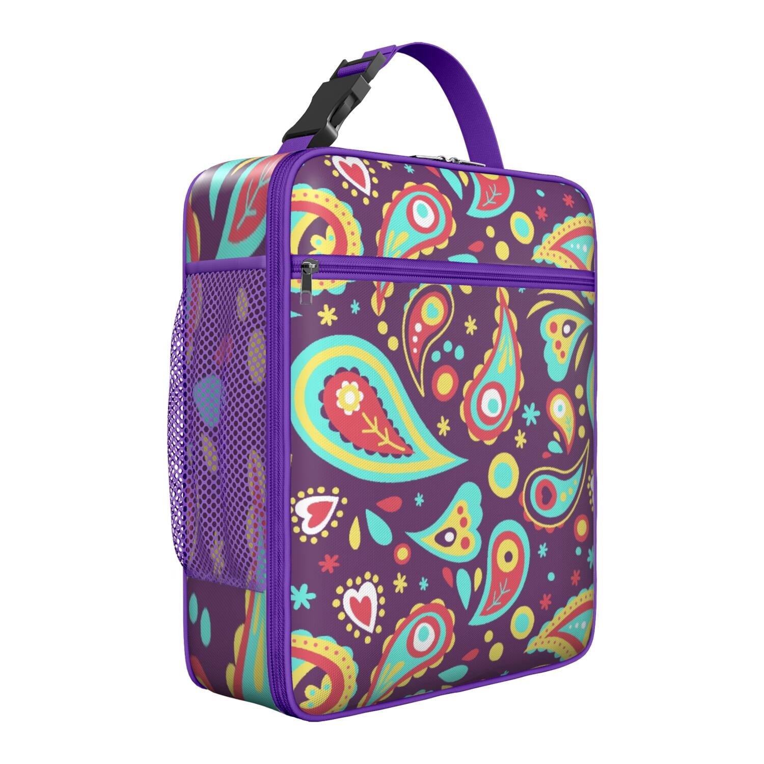 Premium Insulated Paisley Lunch Box for Men & - Reusable Lunch Bag with ...