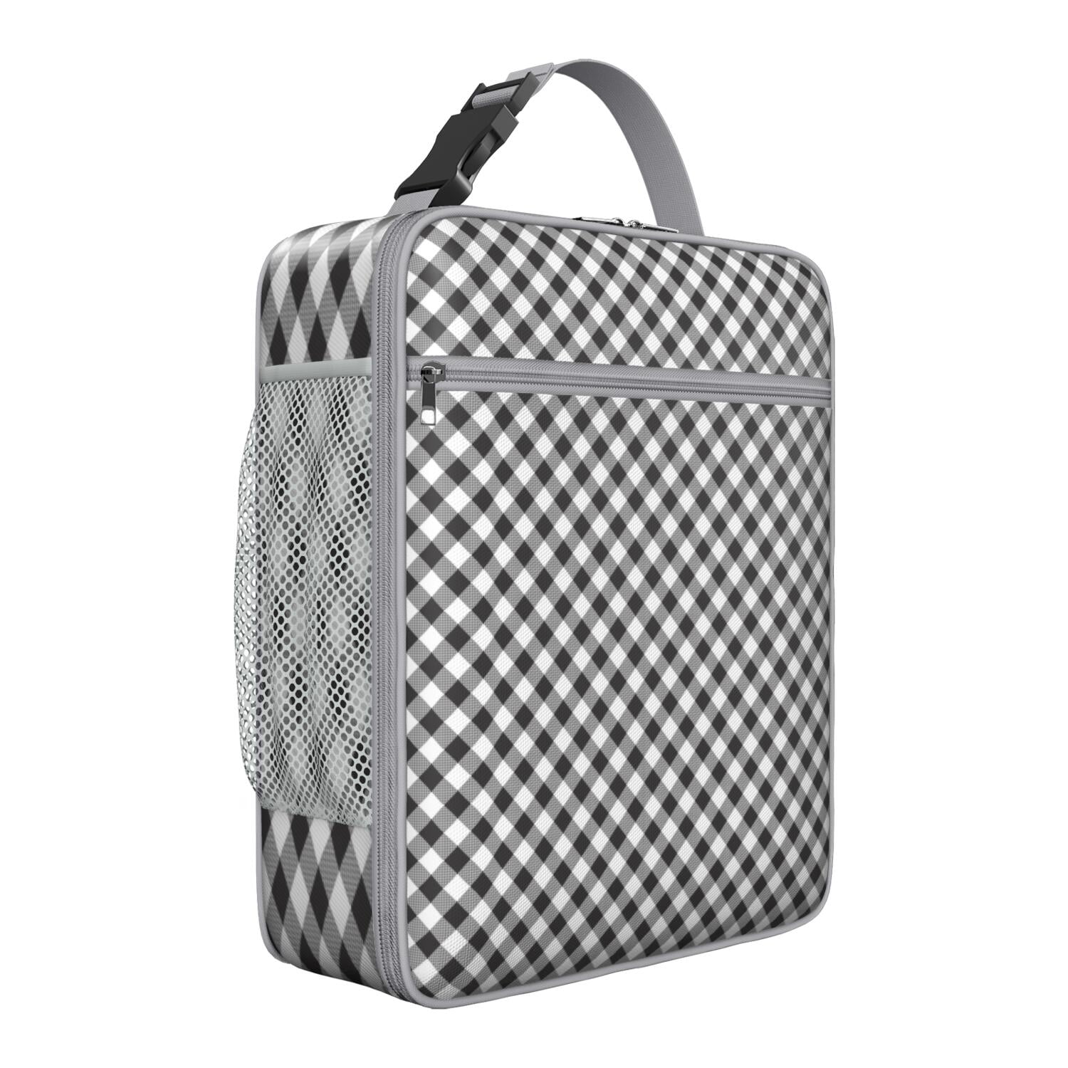 Premium Insulated Plaid Lunch Box for Men & - Reusable Lunch Bag with ...