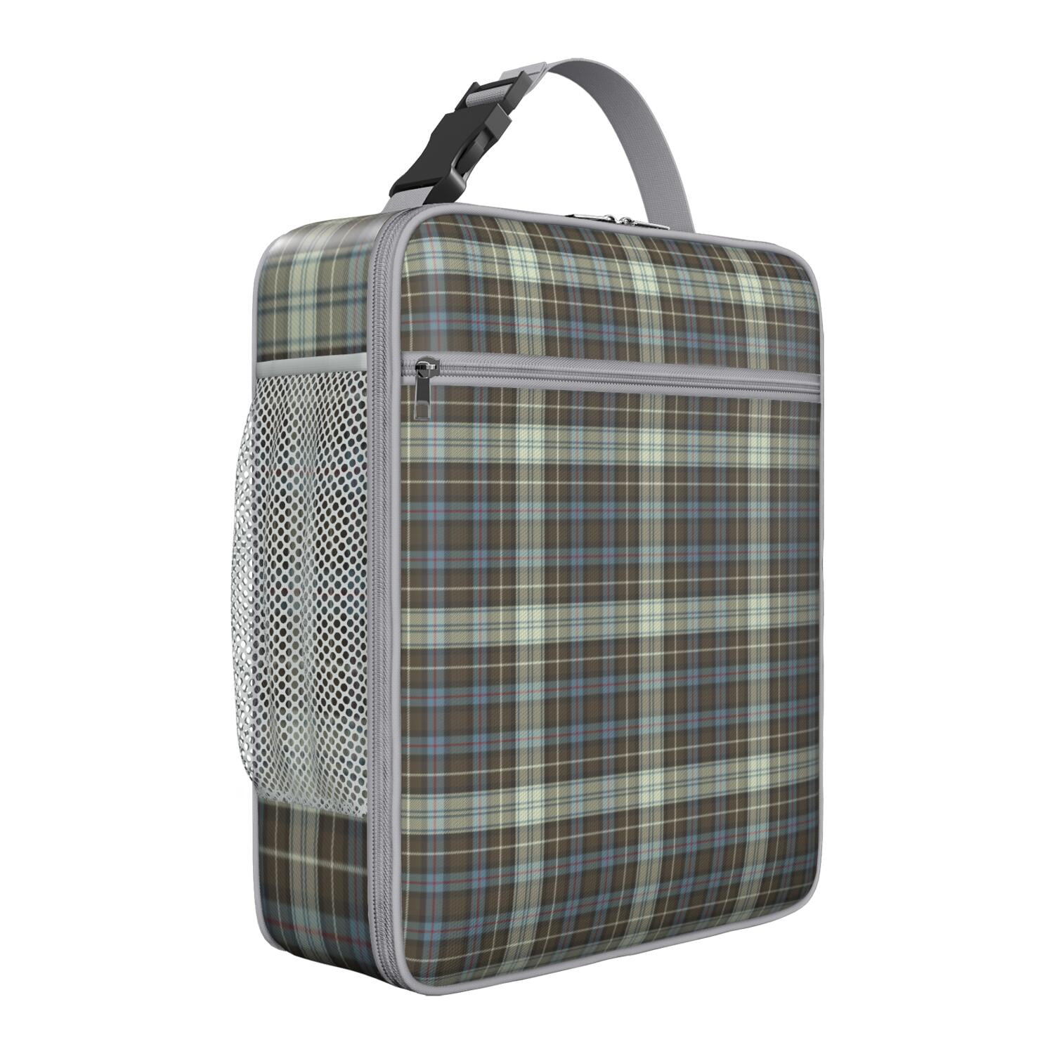 Premium Insulated Plaid Lunch Box for Men & - Reusable Lunch Bag with ...