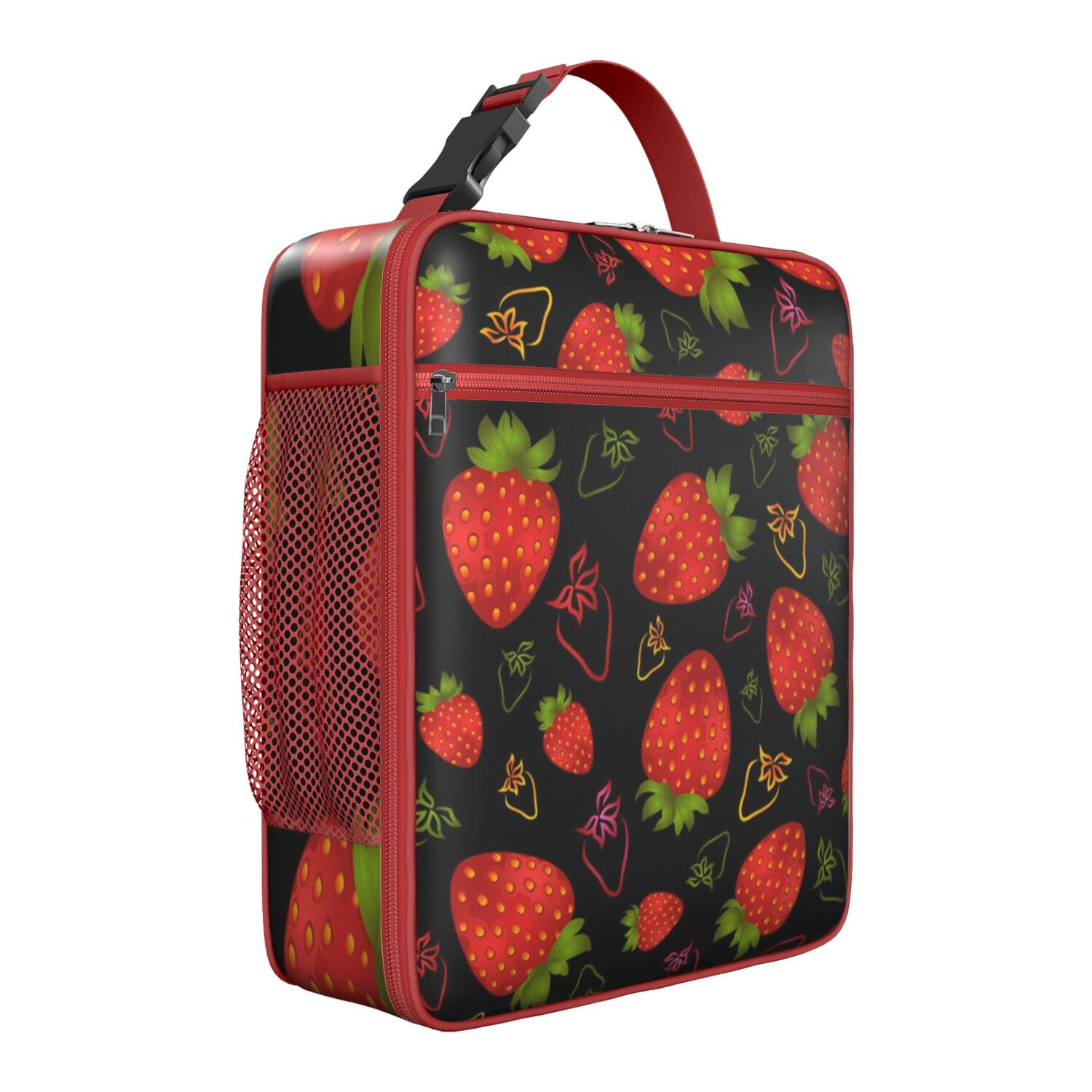 Premium Insulated Strawberry Lunch Box for Men & - Reusable Lunch Bag ...