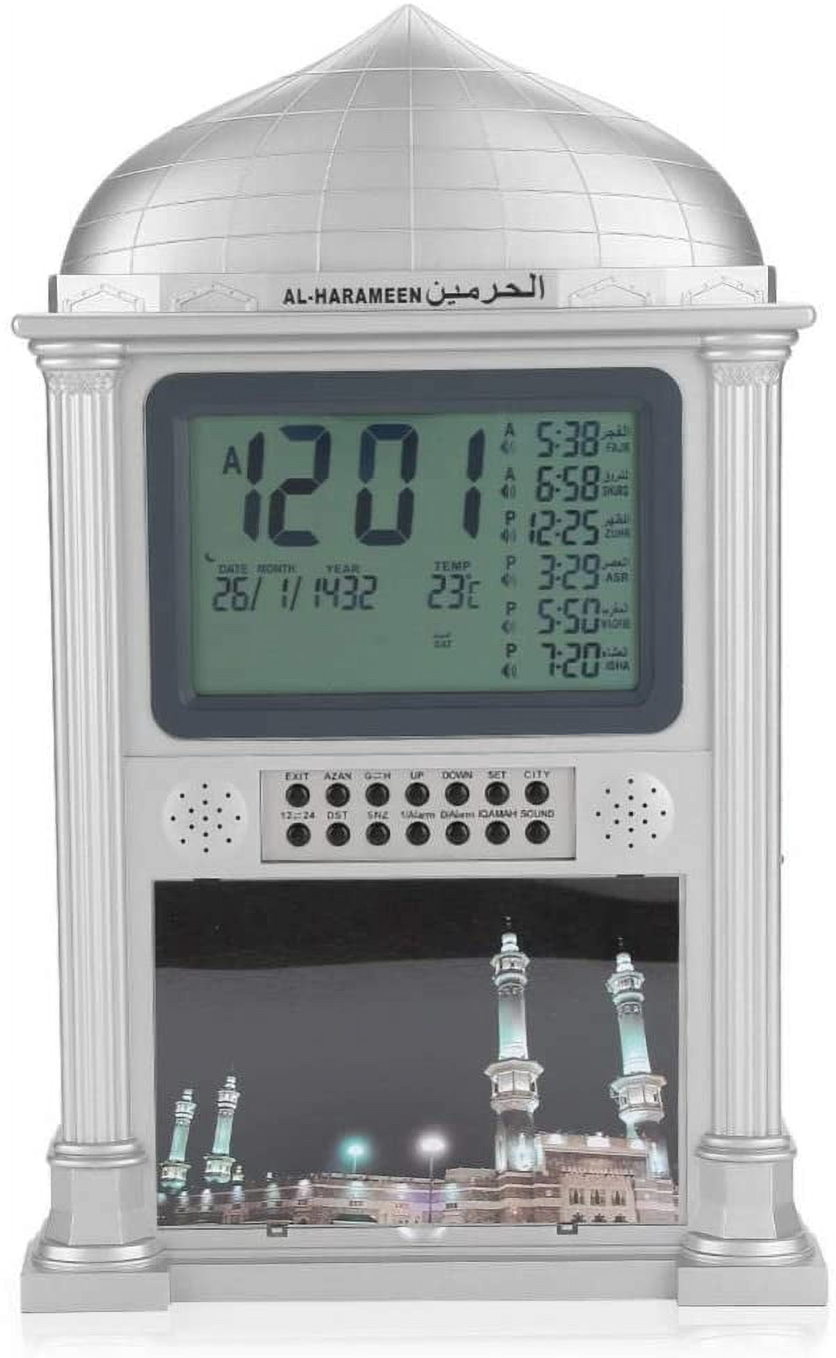 Premium Islamic Azan Alarm Clock,Plastic Automatic Muslim Azan Prayer ...