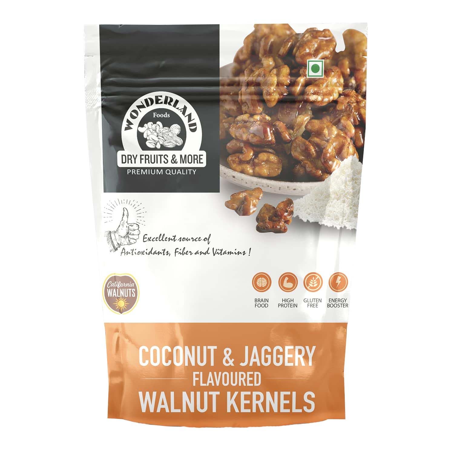 Premium Jaggery & Coconut Flavoured Walnut Kernels (Akhrot Giri) By ...