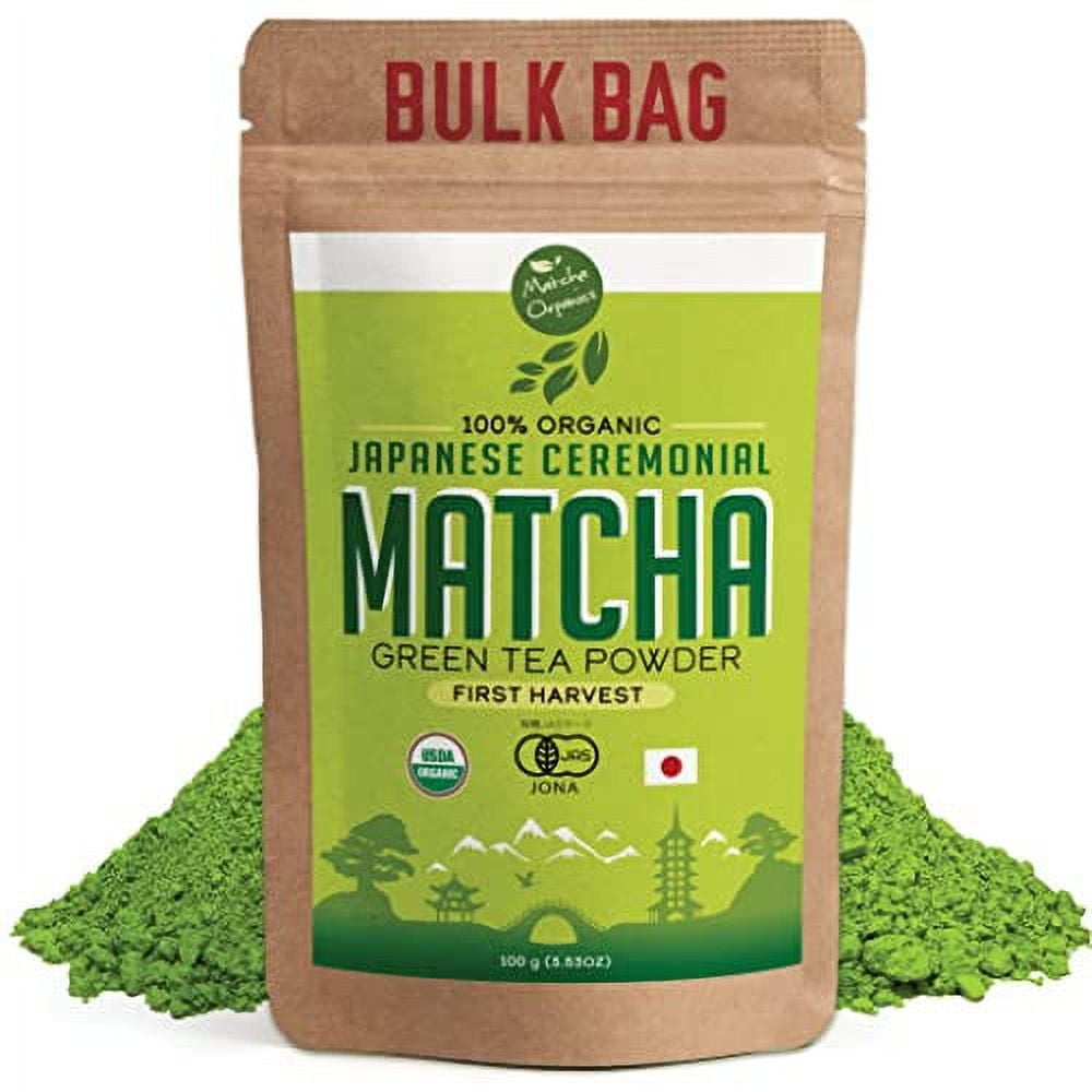 Premium Japanese Ceremonial Matcha Green Tea Powder - USDA & JAS Organic - Mix for Drinks ...