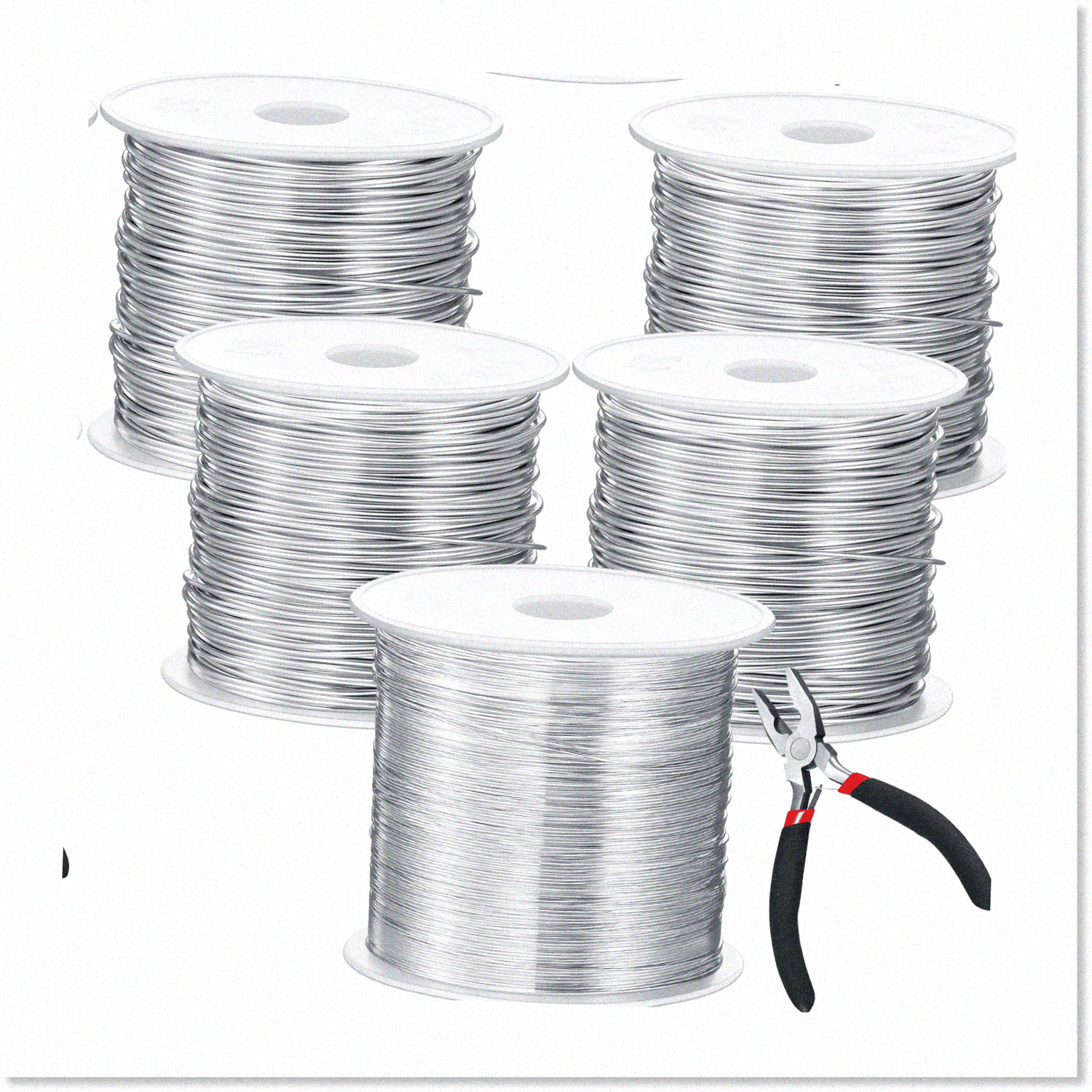 Premium Jewelry Wire Kit - 5 Sizes (18-26 Gauge) Copper Wire for Making ...