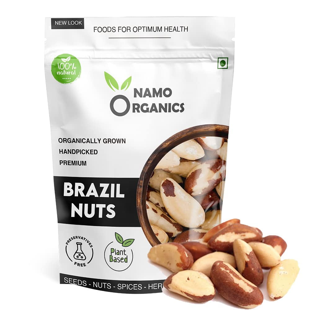 Premium Jumbo Brazil Nuts By Namo Organics 150gm, | Rich In Selenium ...